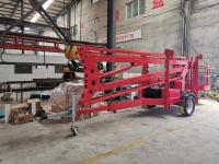 China 100kg -1000kg Trailer Mounted Access Platform Articulating Boom Lift for sale
