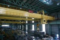 China Electric Automated Overhead Cranes Traveling Underhung Double Girder Bridge Crane for sale