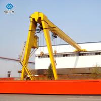 China Semi Traveling Electric Single Girder Gantry Crane For Building Material Shops for sale