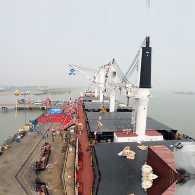 China 200 Ton Deck Davit Marine Hydraulic Crane For Harour 50m Height for sale