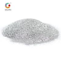 China 250°C High-Temp Silver Aluminum Glitter Powder 0.2-1.0mm for PVC/ABS/PP Injection Molding for sale