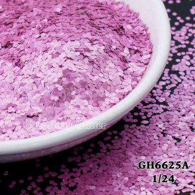 China Solvent Resistance Aluminum Glitter Powder 0.2-1.0mm Hexagonal for PVC PS ABS Injection Molding High Temperature Resistant for sale