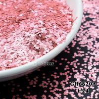 China Solvent Resistance Aluminum Glitter Powder 0.2-1.0mm Hexagonal for PVC PS ABS Injection Molding High Temperature Resistant for sale