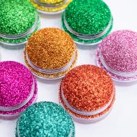 China Biodegradable Plant Cellulose Glitter Powder 2.0mm-0.2mm Hexagonal for Cosmetics and Crafts for sale