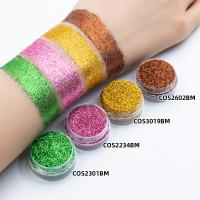 China Biodegradable Plant Cellulose Glitter Powder 2.0mm-0.2mm Hexagonal for Cosmetics and Crafts for sale
