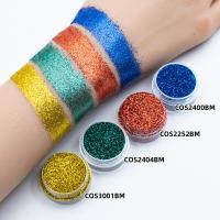 China Biodegradable Plant Cellulose Glitter Powder 2.0mm-0.2mm Hexagonal for Cosmetics and Crafts for sale