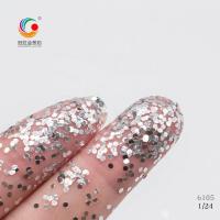 China GH6105 High Temperature Resistant Aluminum Glitter Powder 1.0mm-0.2mm Hexagon for PVC PS AS ABS PE PP PC Injection Molding for sale