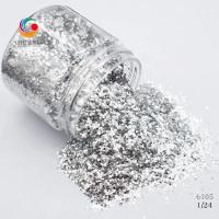China GH6105 High Temperature Resistant Aluminum Glitter Powder 1.0mm-0.2mm Hexagon for PVC PS AS ABS PE PP PC Injection Molding for sale