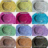 China Natural Plant Cellulose Biodegradable Cosmetic Glitter Powder 2.0mm-0.2mm Hexagonal Size High Temperature Resistant for sale