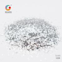 China GH6105 High Temperature Resistant Aluminum Glitter Powder 1.0mm-0.2mm Hexagon for PVC PS AS ABS PE PP PC Injection Molding for sale