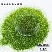 China Plant Cellulose Biodegradable Glitter Powder 2.0mm-0.2mm Hexagonal for Leather & Industrial Decoration for sale