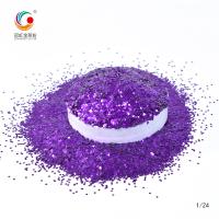 China PVC Aluminum Holographic Glitter Powder 1.0mm-0.2mm Hexagon for High Temperature Injection Molding for sale