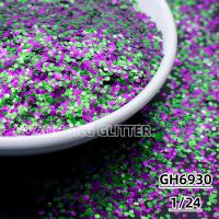 China Holographic Golden Aluminum Glitter Powder Hexagonal 1.0mm-0.2mm Injection Grade for PVC/PS/ABS Plastics for sale