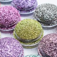 China Plant Cellulose Biodegradable Glitter Powder Hexagonal 2.0mm-0.2mm for Cosmetic and Craft Applications for sale