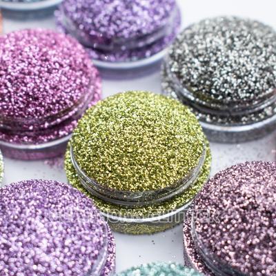 China Plant Cellulose Biodegradable Glitter Powder Hexagonal 2.0mm-0.2mm for Cosmetic and Craft Applications for sale