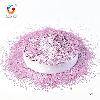 China Bulk Aluminum Glitter Powder 1.0mm-0.2mm Hexagonal for Injection Molding PVC/ABS/PP High Temperature Resistant for sale