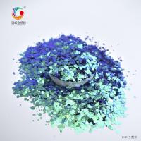 China Chameleon Photorefractive Glitter Powder 1KG MOQ High Temperature Resistant PET Material for Clothing Printing for sale