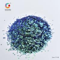 China Chameleon Photorefractive Glitter Powder 1KG MOQ High Temperature Resistant PET Material for Clothing Printing for sale