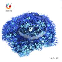 China Chameleon Glitter Powder PET Five-Pointed Star Shape 1KG MOQ High Temperature Resistant for Nail Art and Crafts for sale