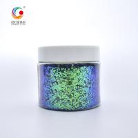 China Photorefractive Chameleon Hexagon Glitter Powder 2.0mm-0.2mm Bulk PET Material for Crafts and Industrial Applications for sale
