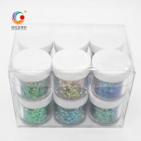 China Chameleon Blue Loose Glitter Powder 2MM PET Bulk Sequins for Nail Art and Christmas Decorations for sale