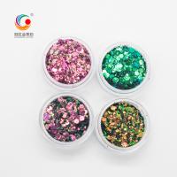 China Chameleon Blue Loose Glitter Powder 2MM PET Bulk Sequins for Nail Art and Christmas Decorations for sale