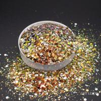 China Chameleon Diamonds Mixed Glitter Powder 1KG - Photoreflective PET Flakes with High Temperature Resistance for Nail Art & Crafts for sale
