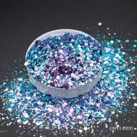 China Chameleon Diamonds Mixed Glitter Powder 1KG - Photoreflective PET Flakes with High Temperature Resistance for Nail Art & Crafts for sale