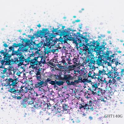 China Chameleon Photorefractive Glitter Powder 1KG Bulk PET Material for Crafts, Nail Art and Industrial Applications for sale