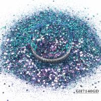 China Hexagonal Chameleon Glitter Powder 1KG Bulk PET Photorefractive High Temperature Resistant for Crafts and Printing for sale
