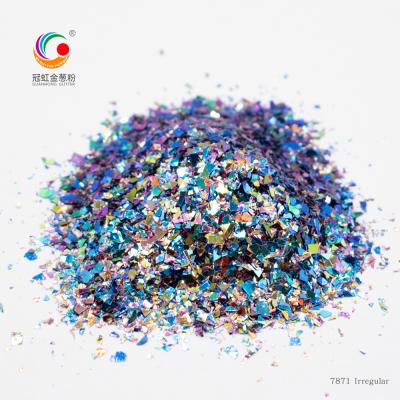 China Chameleon Glitter Powder PET Material 1KG MOQ High Temperature Resistant for Christmas Decorations and Nail Art for sale
