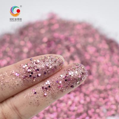 China Chameleon Loose Glitter Powder Bulk - Photorefractive Mixed Hexagonal 1KG Minimum, High Temperature Resistant PET Material for sale