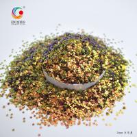 China Chunky Round Chameleon Glitter Mix 1mm 2mm 3mm Bulk PET Photorefractive Powder High Temperature Resistant for sale