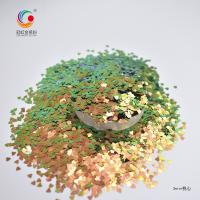 China Gold Green Red Chameleon Glitter Flake Nail Art Maple Leaf Powder - 1KG MOQ, High Temperature Resistant PET Material for sale