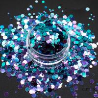 China Bulk Chunky Iridescent Loose Glitter Powder 1KG Minimum Order Peacock Gold Green PET Chameleon Sequin for sale