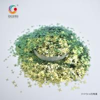 China Gold Green Heart Shaped Chameleon Glitter Powder - PET Material, High Temperature Resistant, 1KG MOQ, 15,000kg Monthly Supply for sale