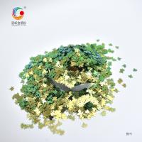 China Gold Green Heart Shaped Chameleon Glitter Powder - PET Material, High Temperature Resistant, 1KG MOQ, 15,000kg Monthly Supply for sale
