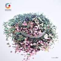 China PET Chameleon Glitter Powder 1KG Minimum Order with Maple Leaf and Butterfly Shapes for Crafts and Printing for sale
