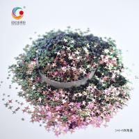 China PET Chameleon Glitter Powder 1KG Minimum Order with Maple Leaf and Butterfly Shapes for Crafts and Printing for sale