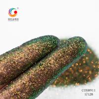 China Cosmetic Grade Peacock Glitter Powder 0.2mm-2.0mm Hexagon PET Material for Nail Art and Makeup for sale