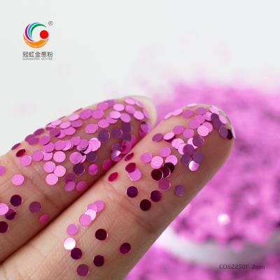 China Cosmetic Grade PET Special Shape Glitter Powder - 2mm & 3mm Sizes, High Temperature Resistant for Nail Art & Crafts for sale
