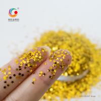 China Cosmetic Grade PET Special Shape Glitter Powder - 2mm & 3mm Sizes, High Temperature Resistant for Nail Art & Crafts for sale