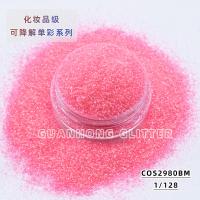 China Plant Cellulose Biodegradable Glitter Powder Hexagonal 0.2mm-2.0mm Cosmetic Grade High Temperature Resistant for sale