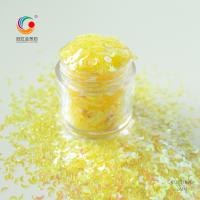 China 3mm Cosmetic Grade Rainbow Glitter Powder - Moon Heart Star Shapes with Chameleon Effect for Nail Art and DIY Crafts for sale