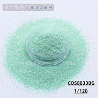 China Cosmetic Grade PET Glitter Powder 0.2mm-2.0mm Jadeite Colors for Nail Art and Decorative Applications for sale