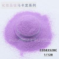 China Cosmetic Grade Macaron Glitter Powder Hexagon Shape 0.2mm-2.0mm PET Material High Temperature Resistant for sale