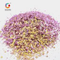 China Cosmetic Grade PET Chameleon Glitter Powder - Solvent Resistant Hexagon Mix Sizes 0.1KG MOQ for sale