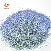 China Cosmetic Grade PET Chameleon Glitter Powder - Solvent Resistant Hexagon Mix Sizes 0.1KG MOQ for sale