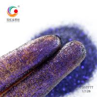 China Cosmetic Grade Chameleon Glitter Powder 0.2mm-2.0mm Hexagon PET for Nail Art and Cosmetics for sale