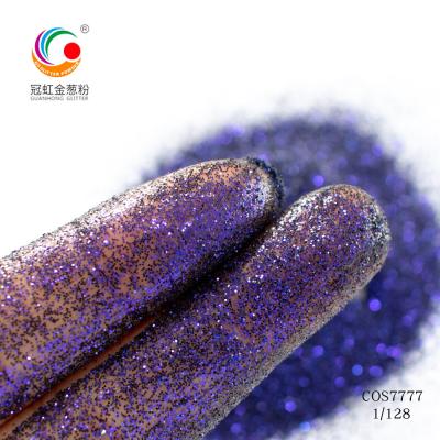 China Cosmetic Grade Chameleon Glitter Powder 0.2mm-2.0mm Hexagon PET for Nail Art and Cosmetics for sale